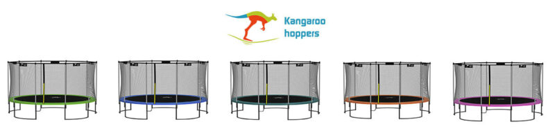 Kangaroo Hoppers 15ft Round Trampoline with Enclosure